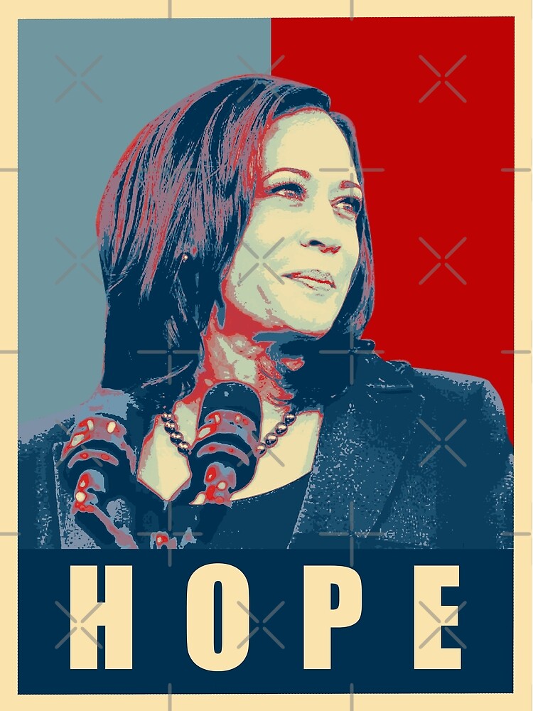"kamala harris hope poster" Photographic Print by MrHappyman00 | Redbubble