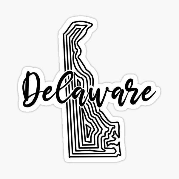 "Delaware" Sticker by ashleysarts | Redbubble
