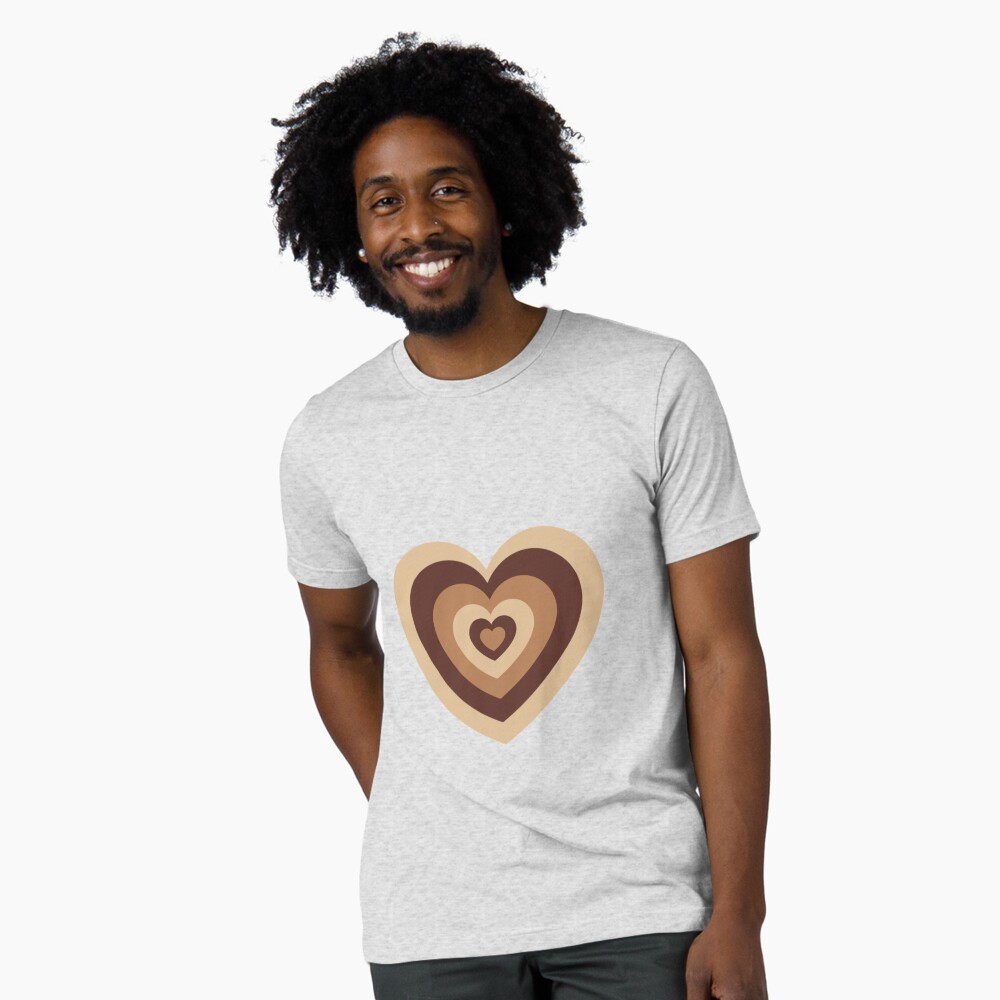 "Brown Latte Heart " Sticker for Sale by IslaC38 | Redbubble