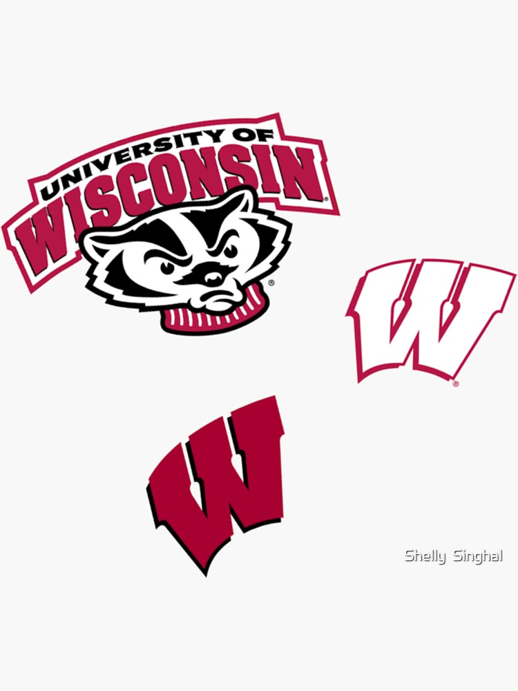 "University of Wisconsin Logo Sticker Pack" Sticker for Sale by ...