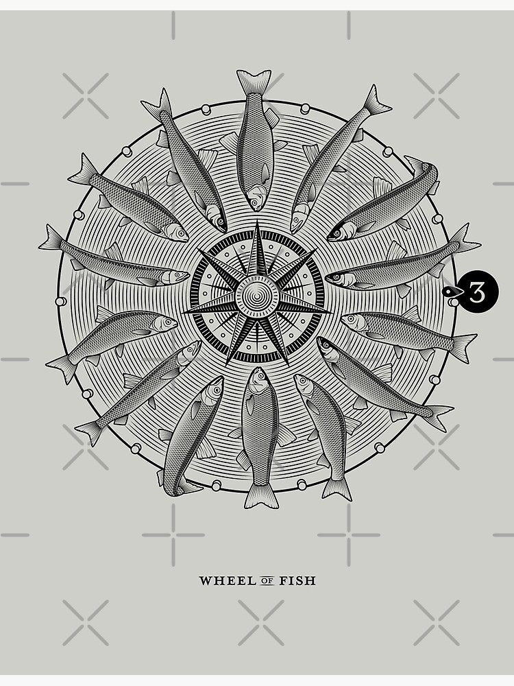 "Wheel of Fish" Poster by visualcraftsman | Redbubble