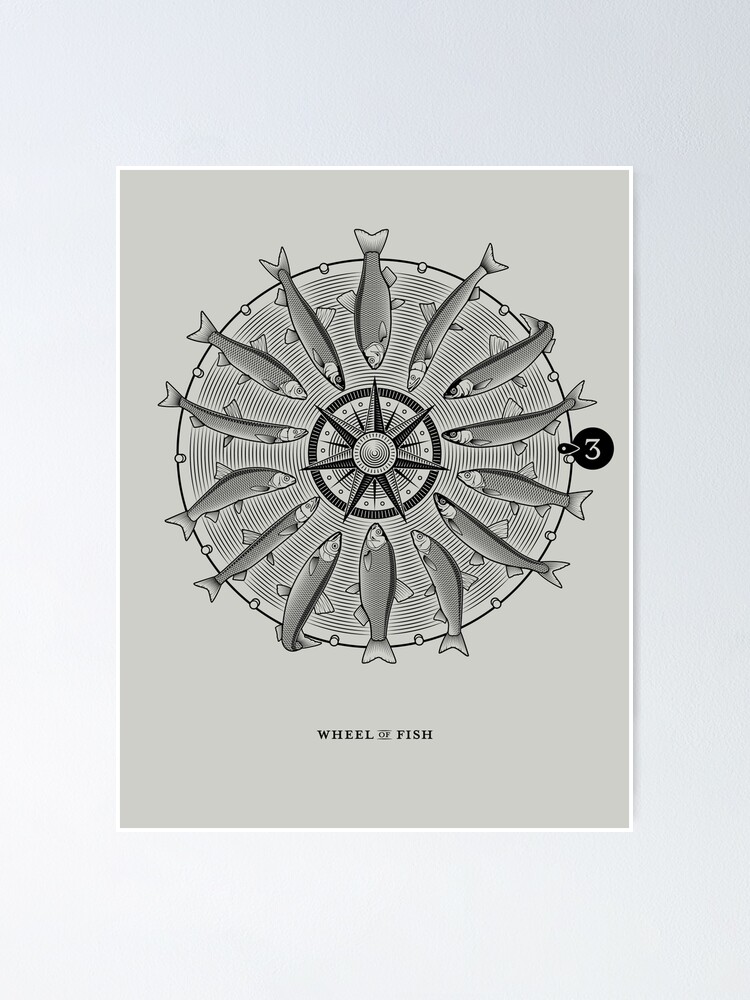 "Wheel of Fish" Poster by visualcraftsman | Redbubble