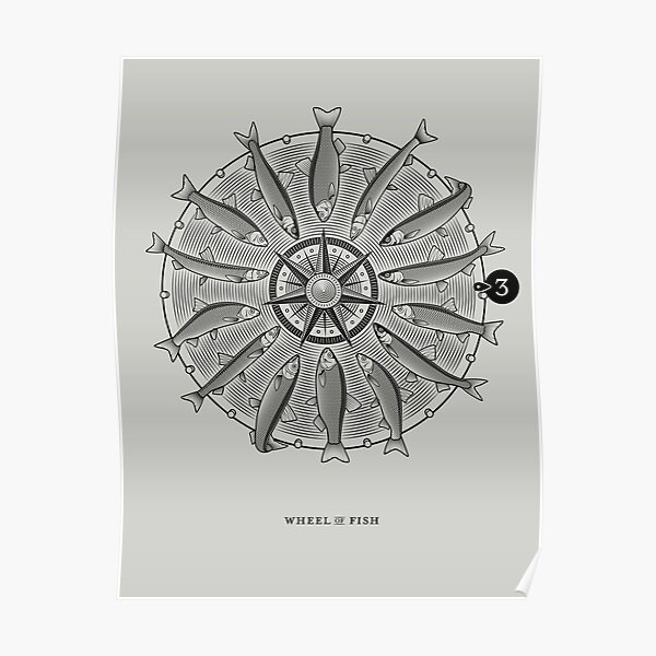 "Wheel of Fish" Poster by visualcraftsman | Redbubble