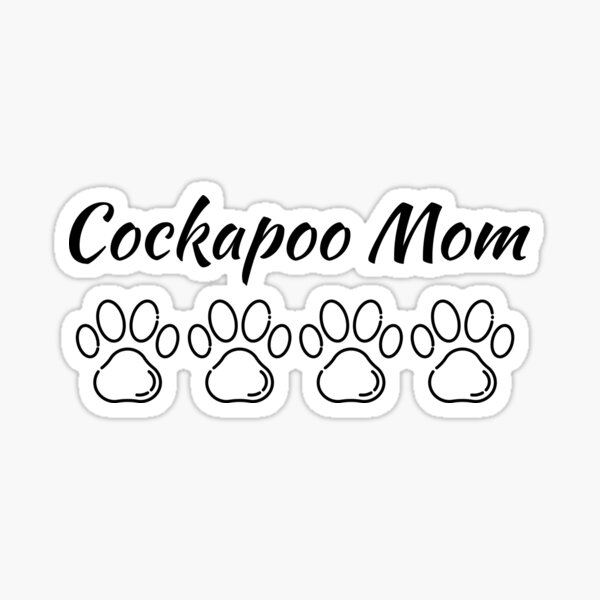 Pegatina «Cockapoo Mom, Cockapoo Mum, Regalos Cockapoo Lover» de ...