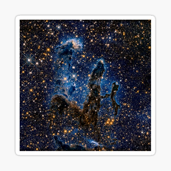 "Pillars of Creation (Infrared)" Sticker for Sale by EarthMoonStars ...