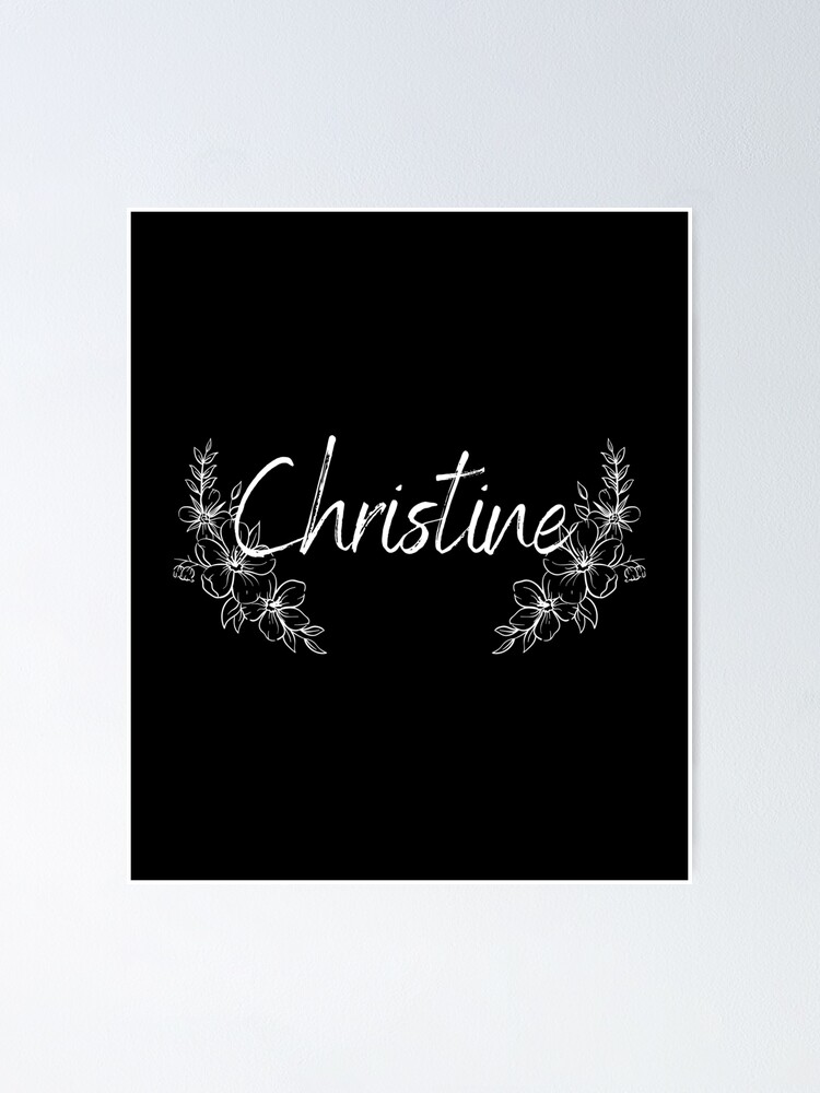 "Christine Mask, Women's Mask, Beautiful Floral Design" Poster for Sale ...