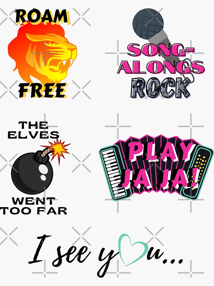 "Eurovision Sticker Pack - Version 3 -by Boo-da-chay" Sticker for Sale ...