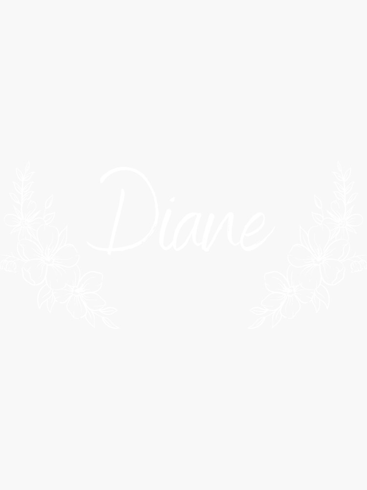 "Diane Mask, Women's Mask, Beautiful Floral Design" Sticker for Sale by ...