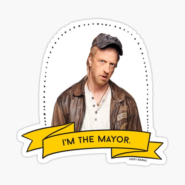 "Schitt's Creek Roland Schitt: I'm The Mayor" Sticker for Sale by ...