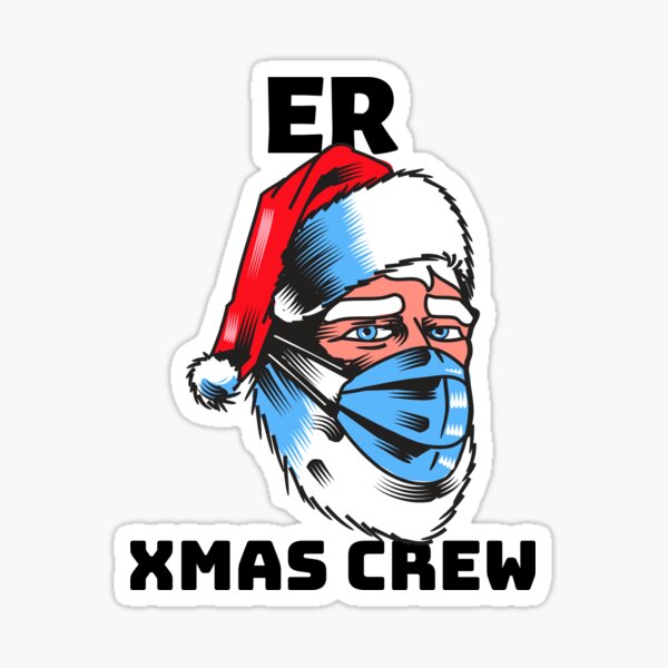 "Emergency Room Christmas Crew" Sticker for Sale by cwtwelve | Redbubble