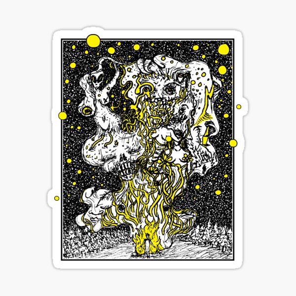 "Spectral Fire" Sticker by artbyjoeski | Redbubble