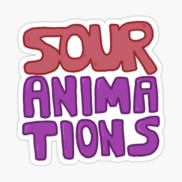 "Sour Animations logo" Sticker for Sale by SourAnimations | Redbubble