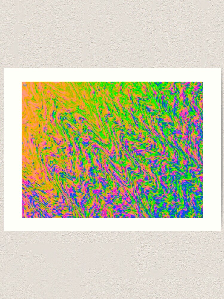 "glitchcore colors" Art Print for Sale by b33tlejules | Redbubble
