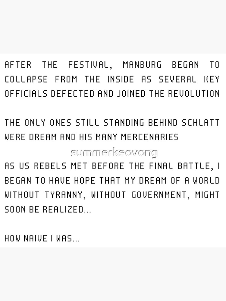 The Fall of Manburg - Technoblade Opening Speech Premium Matte Vertical ...