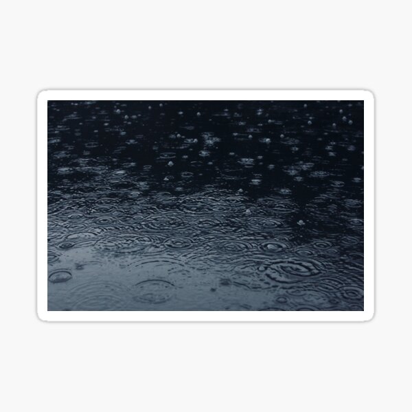 "Raindrops" Sticker for Sale by Madelinerouse | Redbubble
