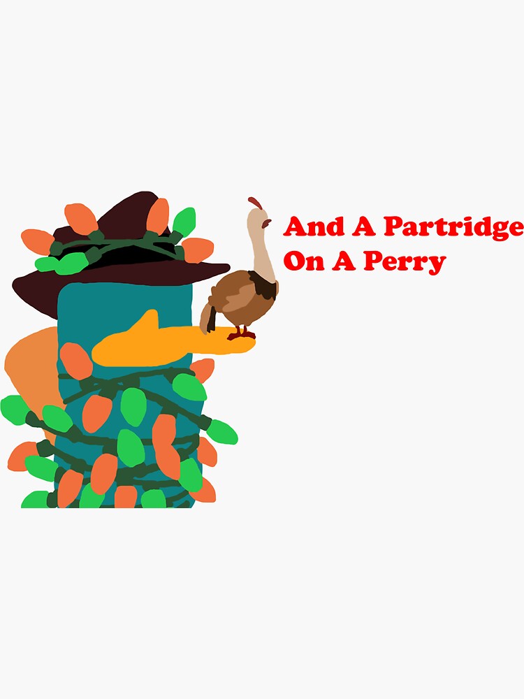 "Partridge on a Perry" Sticker for Sale by therealchrisp | Redbubble
