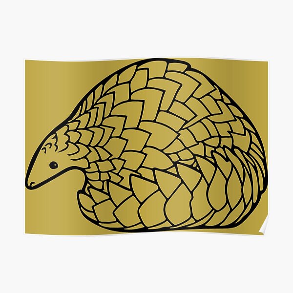 "Save the Pangolins" Poster for Sale by LoraMaze | Redbubble