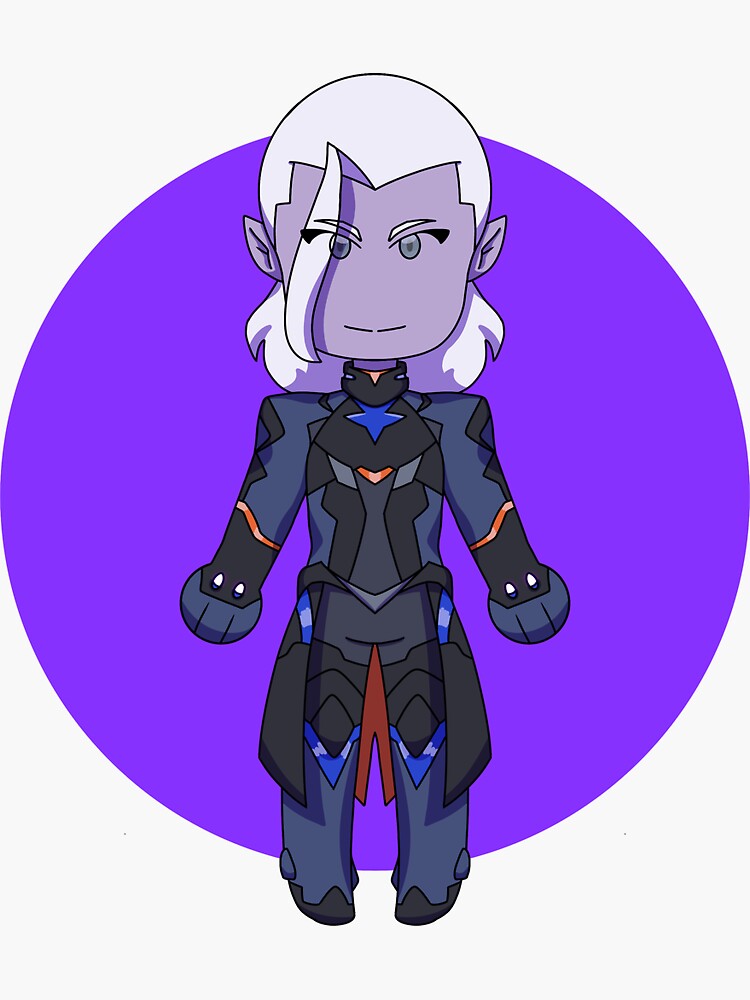 "Voltron Prince Lotor Chibi" Sticker by IzzyRoseDesigns | Redbubble