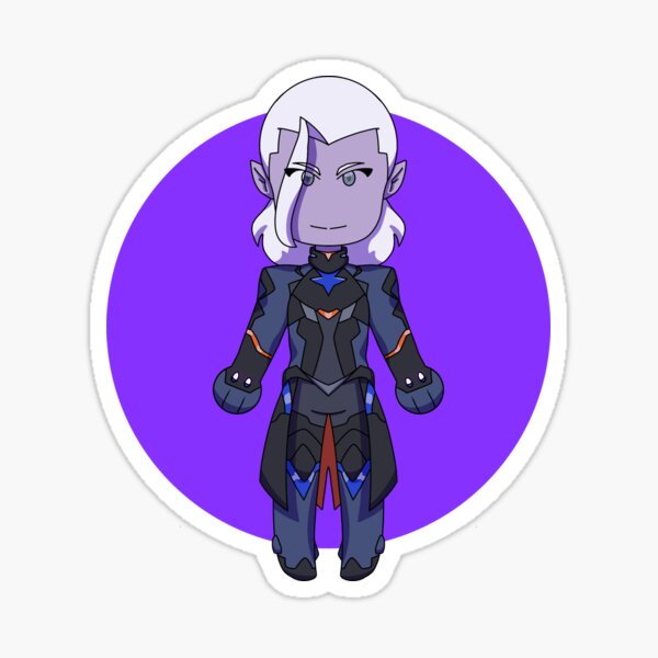 "Voltron Prince Lotor Chibi" Sticker by IzzyRoseDesigns | Redbubble