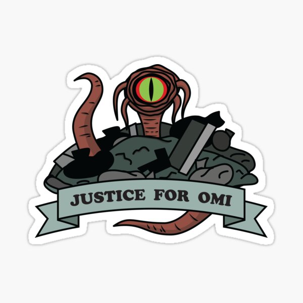 "Justice For Omi" Sticker for Sale by BoredBunny | Redbubble
