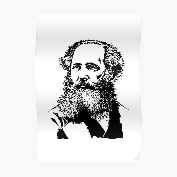 "James Clerk Maxwell" Poster by ProtonPrints | Redbubble