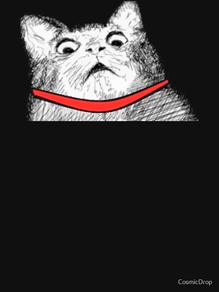 "Surprised Cat Rage Face" T-shirt for Sale by CosmicDrop | Redbubble ...