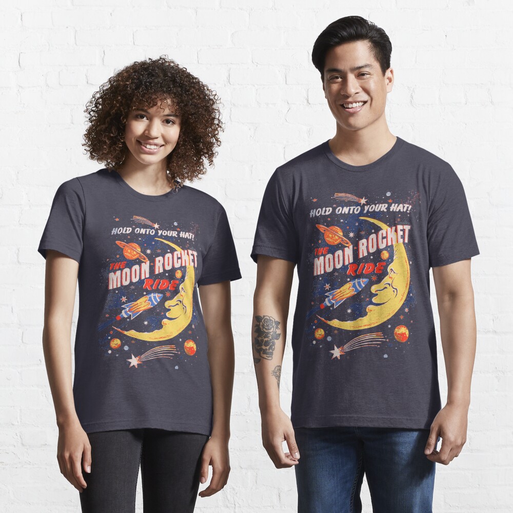 "Rocket Moon Ride (vintage)" T-shirt for Sale by themonsterstore ...