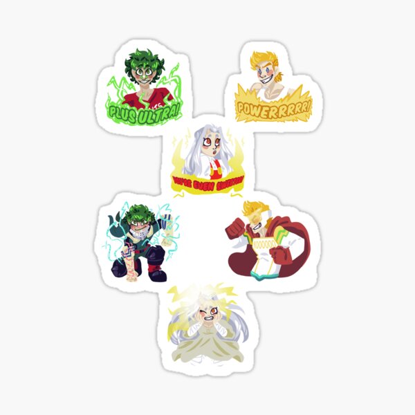 "MHA Eri and Friends - Sticker Sheet" Sticker for Sale by knotcholibre2 ...