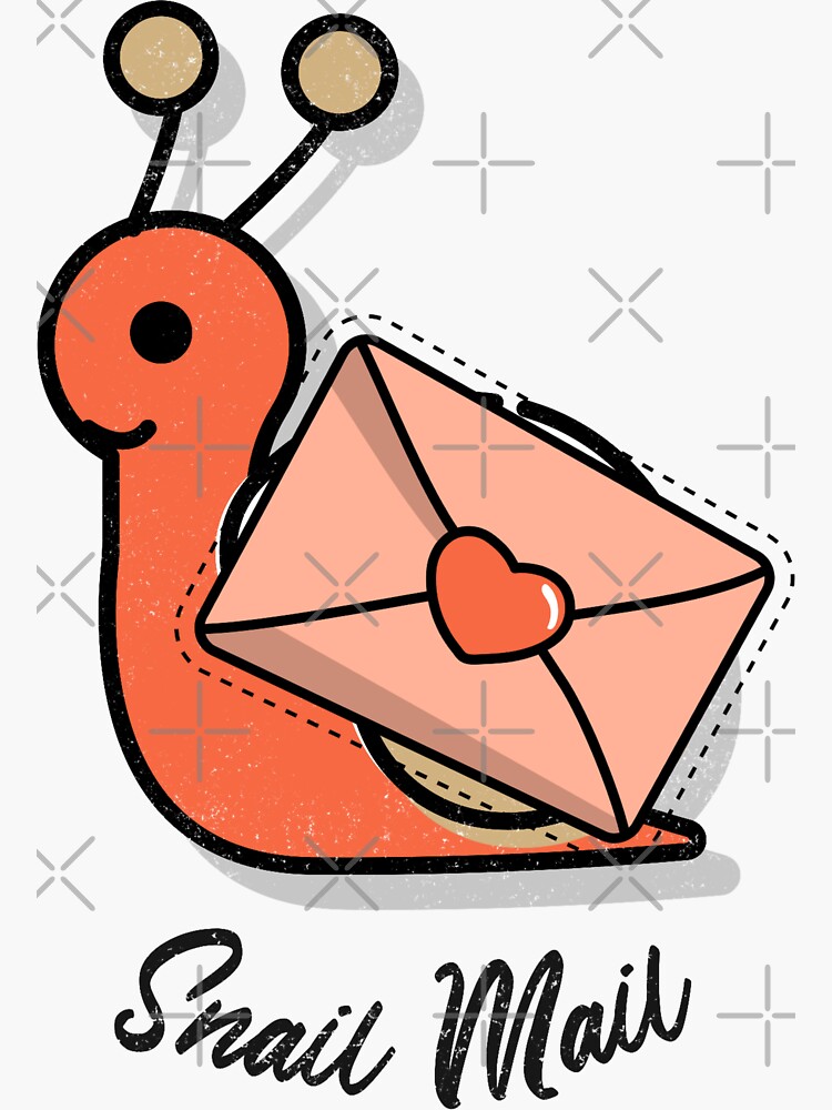 "Snail mail" Sticker for Sale by vanissafberg | Redbubble