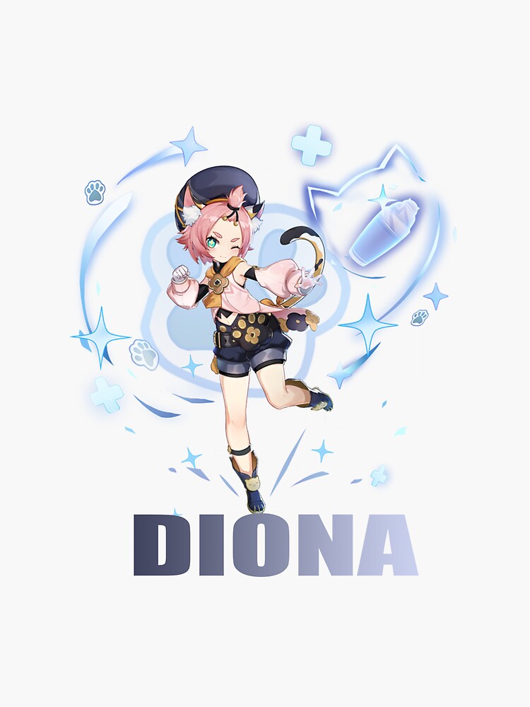 "Genshin Impact - Diona (New version)" Sticker for Sale by Stafford96 ...