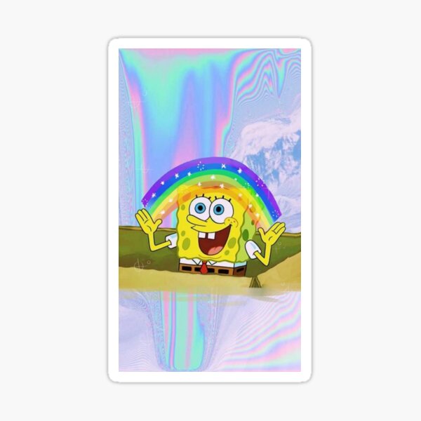 "spongebob " Sticker for Sale by juli864m | Redbubble