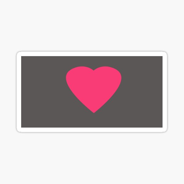 "Heart" Sticker by redfox3 | Redbubble