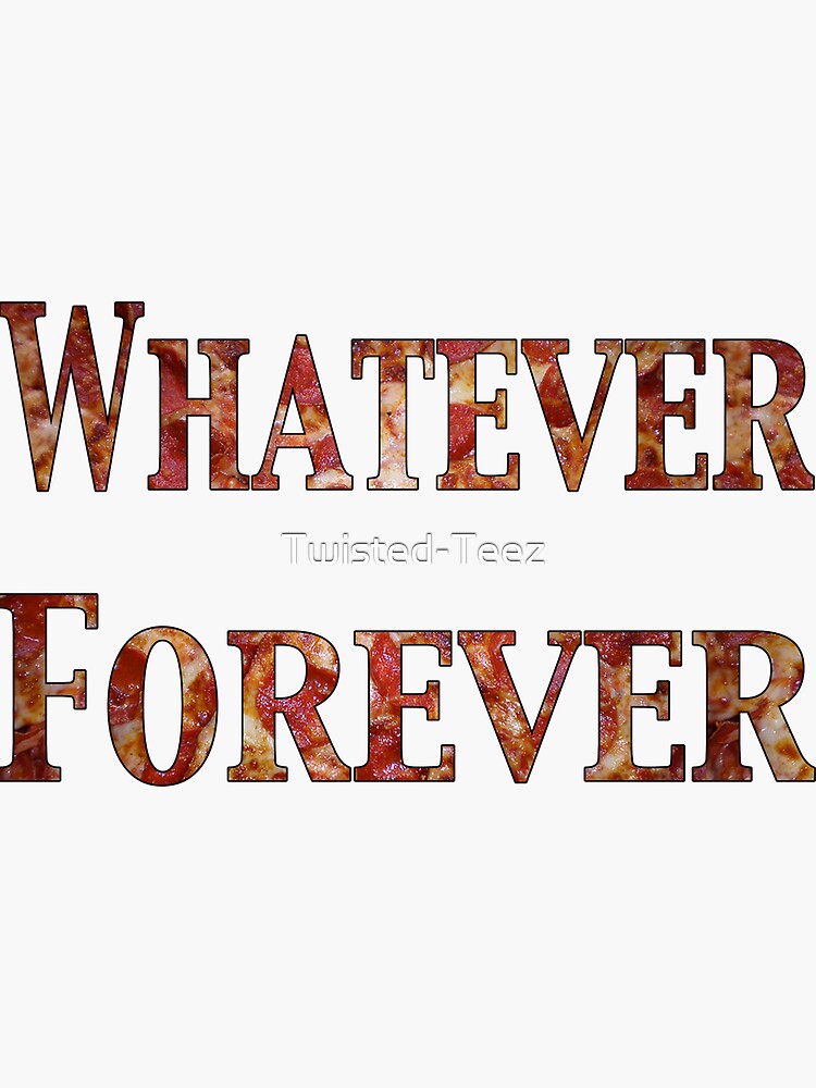 "Whatever Forever Modern Baseball" Sticker for Sale by Twisted-Teez | Redbubble
