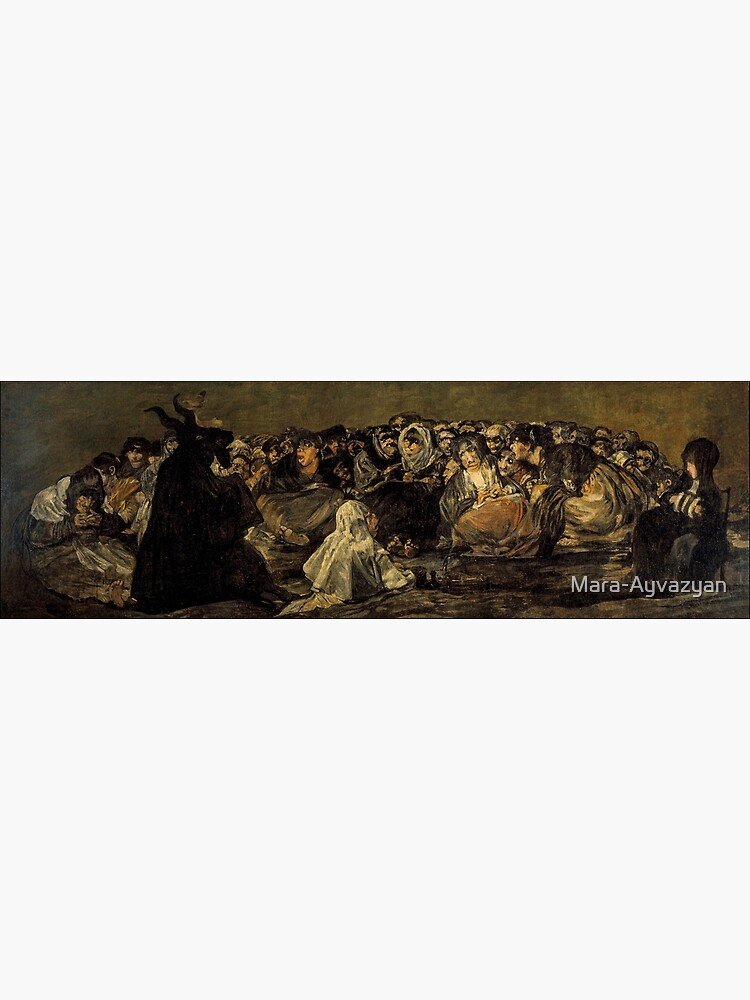 "Witches' Sabbath (The Great He-Goat) - Francisco Goya" Canvas Print ...