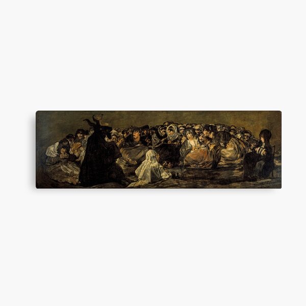 "Witches' Sabbath (The Great He-Goat) - Francisco Goya" Canvas Print ...