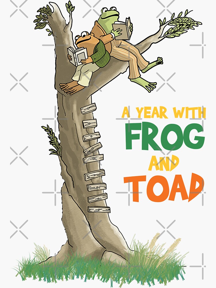 "A Year With Frog And Toad" Sticker for Sale by WhyNotStore | Redbubble