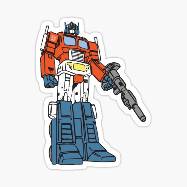 "Optimus Prime from Transformers" Sticker for Sale by gabrielpastor ...