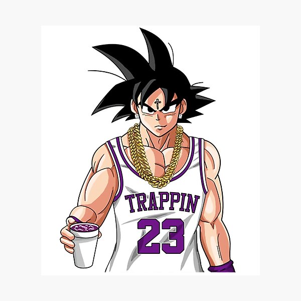 "Trap Goku" Photographic Print by gabagabagaba132 | Redbubble