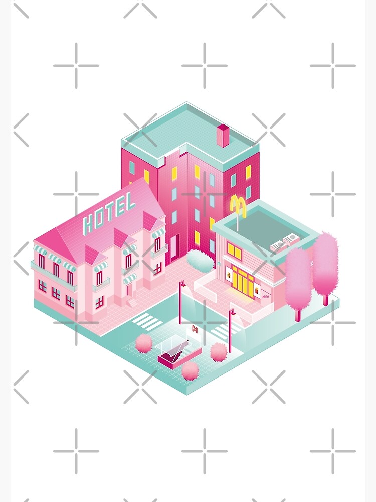"Isometric City" Poster for Sale by ValeriaSantoro | Redbubble