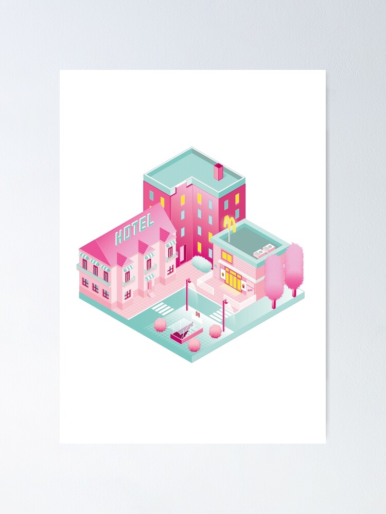 "Isometric City" Poster for Sale by ValeriaSantoro | Redbubble