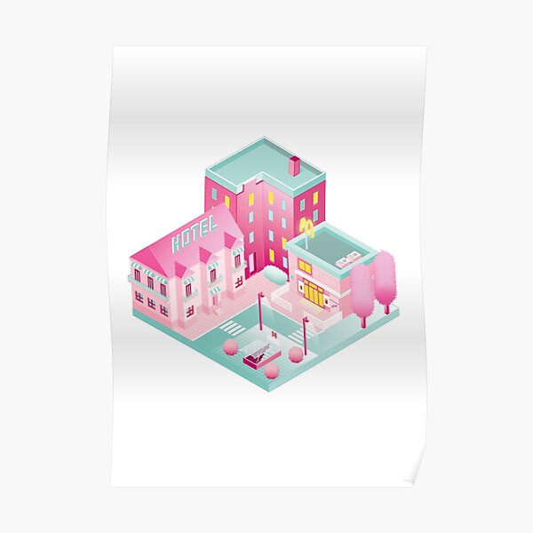 "Isometric City" Poster for Sale by ValeriaSantoro | Redbubble