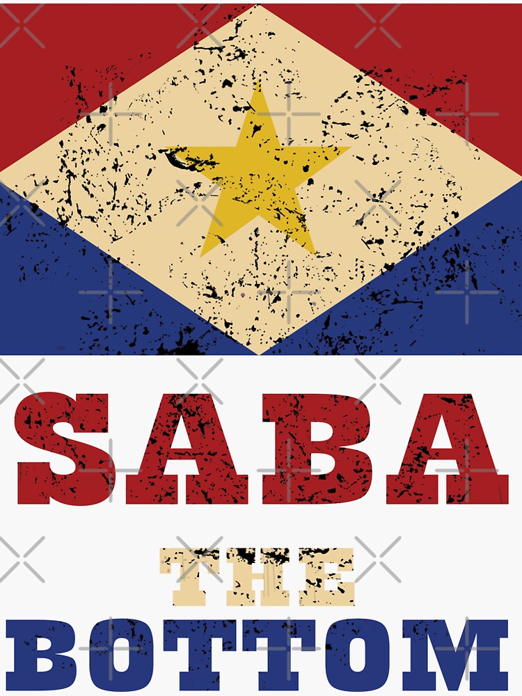 "Flag of Saba" Sticker by KewaleeTee | Redbubble