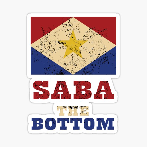 "Flag of Saba" Sticker by KewaleeTee | Redbubble