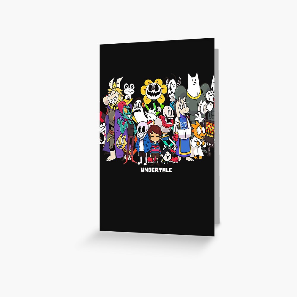 "Undertale - All characters" Greeting Card for Sale by Mauro6 | Redbubble