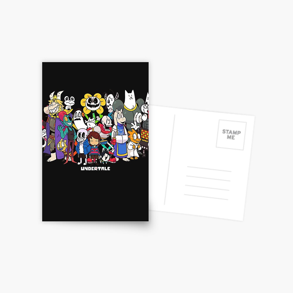 "Undertale - All characters" Postcard by Mauro6 | Redbubble