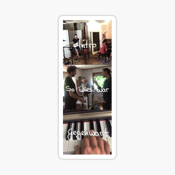 "AnnenMayKantereit - 12 (Intro, So wies war, Gegenwart)" Sticker for ...