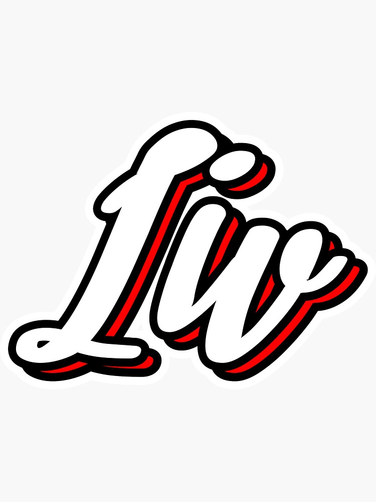 "Liv first name - hand lettering design" Sticker for Sale by sulies ...