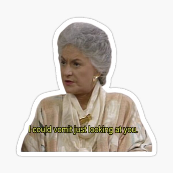 "Golden Girls Meme" Sticker for Sale by Woodrow1997 | Redbubble