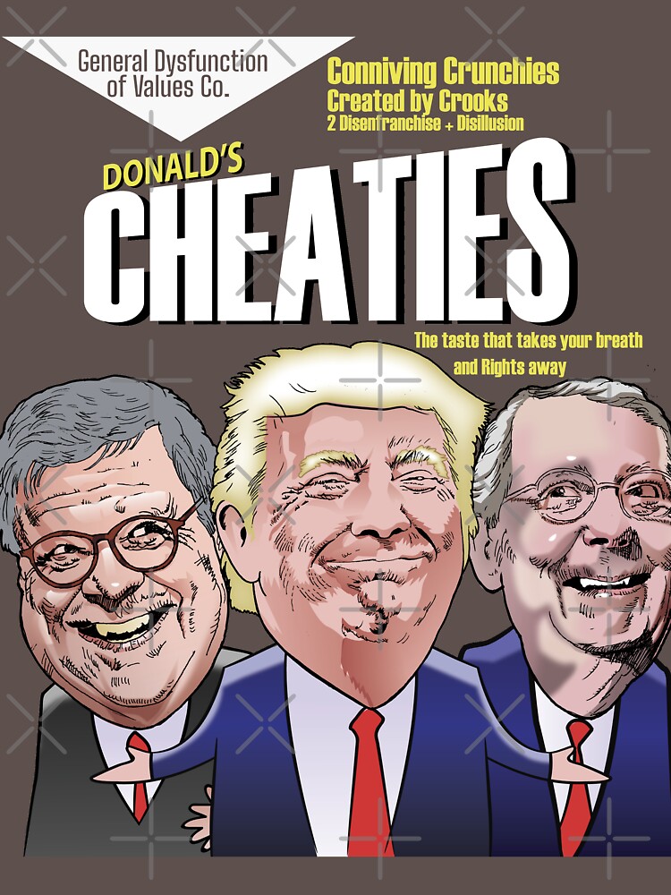 "Trump Cheaties Serial" T-shirt for Sale by dave-ulmrolls | Redbubble ...