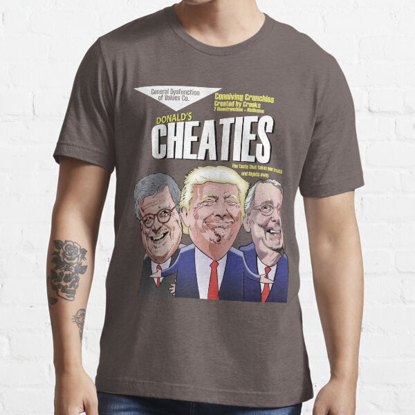"Trump Cheaties Serial" T-shirt for Sale by dave-ulmrolls | Redbubble ...